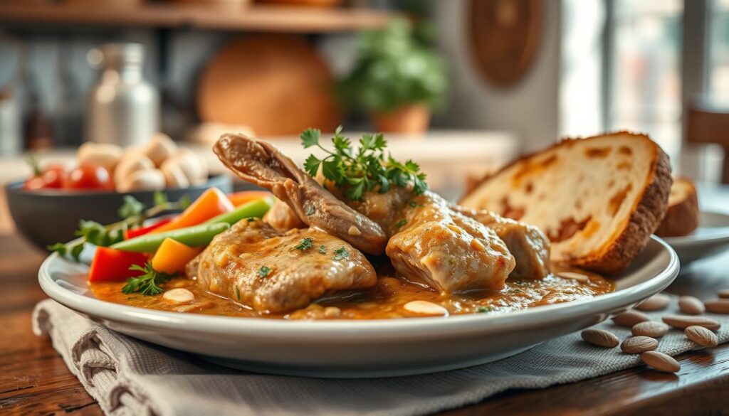 Conejo en Salsa de Almendras | Receta Tradicional - gettse.com